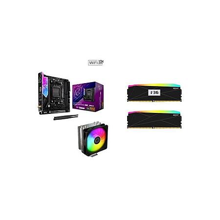 ASRock B850I Lightning WiFi AM5 Mini ITX + V-COLOR OLED XFinity+ DDR5 ...