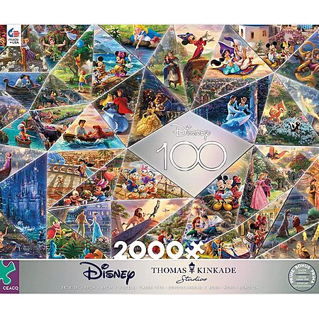 Disney's 100th Anniversary 2000 Piece Jigsaw Puzzle $14.94 - 2023-12-21