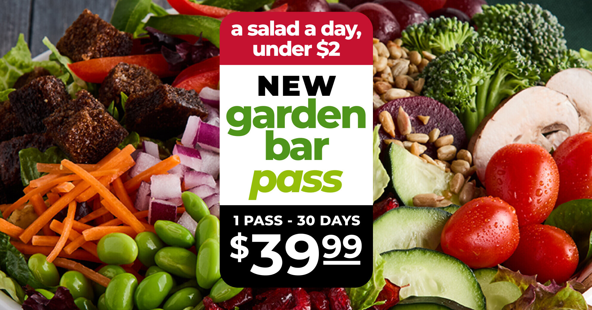 Ruby Tuesday Garden Pass, 1 Pass - 30 Days, Dine-In only $39.99