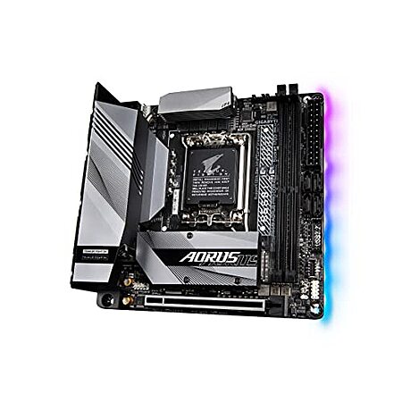 GIGABYTE B660I AORUS PRO DDR4 Gaming Motherboard (B660/ Intel/LGA 1700/ Mini-ITX/ Single M.2 ...