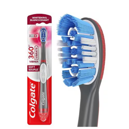 Colgate 360 Sonic Battery Powered Toothbrush with Tongue and Cheek ...