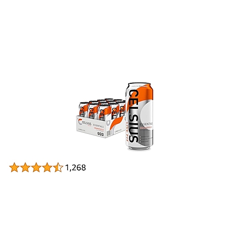 CELSIUS ESSENTIALS, Sparkling Orangesicle, Performance Energy Drink 16 ...