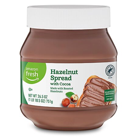 26.5oz Amazon Fresh Hazelnut Spread with Cocoa - 2023-12-01