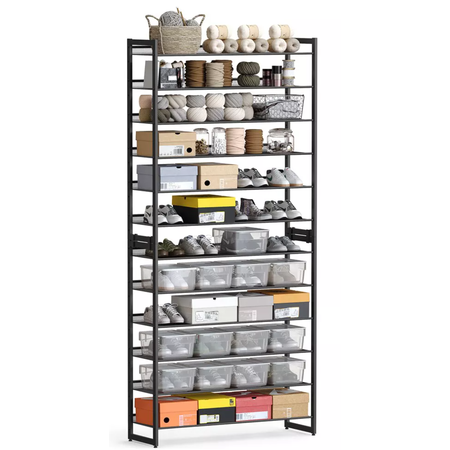 Songmics 12-tier shoe rack (black) $86.94 + free shipping @ Target.com