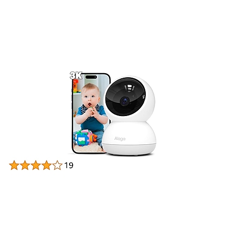 Alaga Security Camera 5G & 2.4G WiFi, 3K, 360° Pan/Tilt, Human/Pet ...