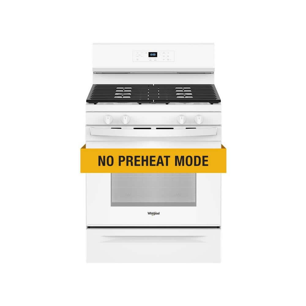 30" Whirlpool 4-Burner Freestanding Gas Range (White) $328 + $29 ...