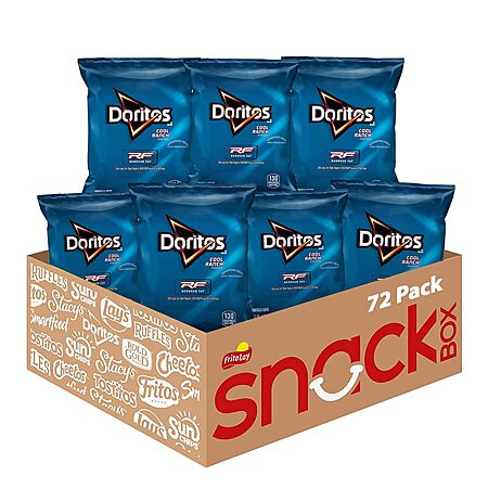 72-Count 1-Oz Doritos Reduced Fat Flavored Tortilla Chips (Cool Ranch ...