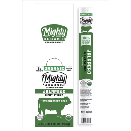 24-Count 1-Oz Organic Valley Mighty Organic 100% Grass Fed Organic Beef ...