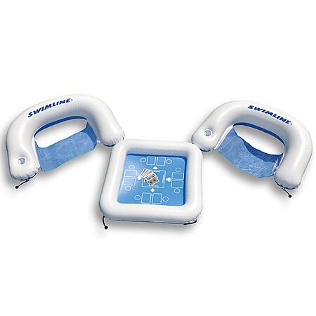 3-Piece SWIMLINE ORIGINAL Inflatable Game Table Station w/ Two ...