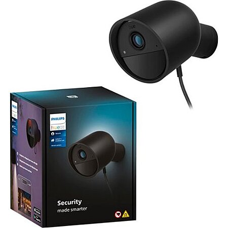 Philips Hue Security Wired Camera Black $89.99 + Free Shipping