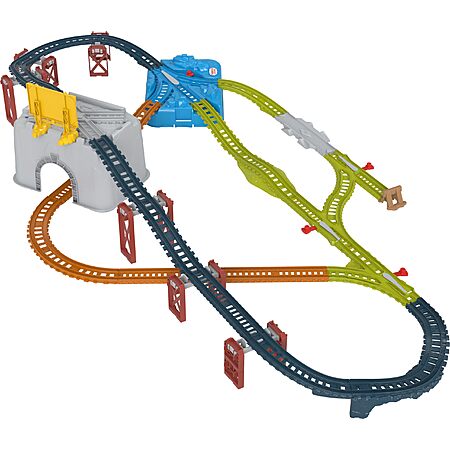 34-Piece Thomas & Friends Connect & Build Bucket Toy Train Track ...