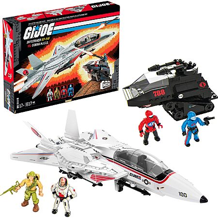 617-Piece MEGA Bloks - G.I. JOE Skystriker vs. COBRA H.I.S.S. Building ...