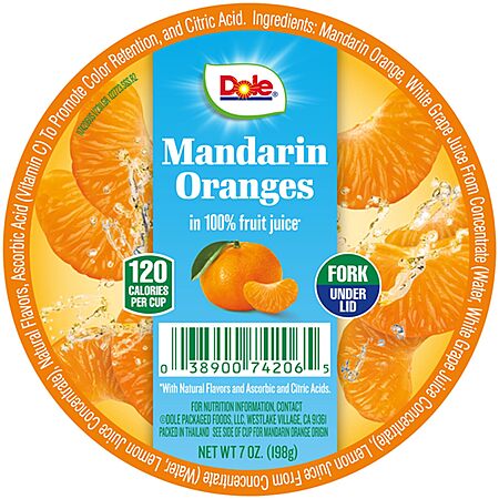 12-Pack 7-Oz Dole Fruit Bowls Mandarin Oranges in 100% Juice $11.11 ...