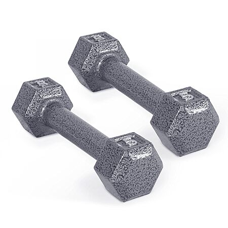 5-Lb Pair CAP Barbell Cast Iron Hex Dumbbell $10.99 + Free Shipping w ...