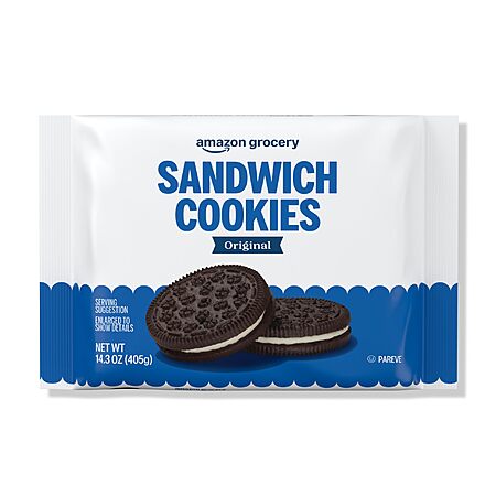 Amazon Grocery, Original Sandwich Cookies, 14.3 Oz (Previously Happy ...