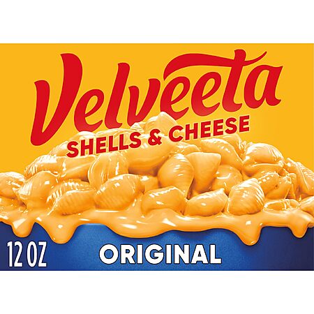 Velveeta Shells & Cheese Original Shell Pasta & Cheese Sauce, 12 oz ...