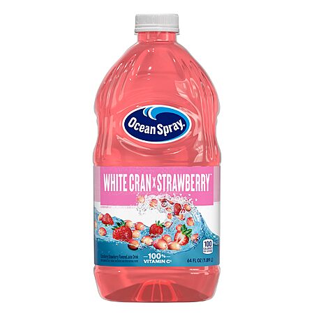 Ocean Spray® White Cran-Strawberry Juice Drink, 64 Fl Oz Bottle (Pack ...
