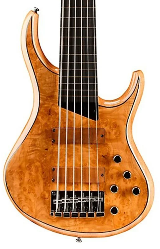 MTD Kingston Z6 Fretless bass guitar - Natural Gloss w/ Ebony FB $880