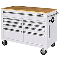 Husky 46 in. W x 24.5 in D Standard Duty 9-Drawer Mobile Workbench Tool ...