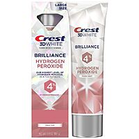 Crest 3D White Brilliance Hydrogen Peroxide Whitening Toothpaste Fresh ...