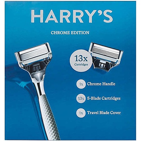 Harry Razor (5 blade) with 13 blades and chrome handle (Free shipping ...