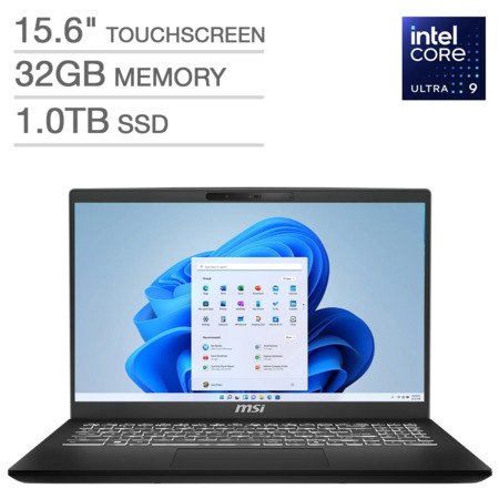 MSI Modern 15H 15.6" Touchscreen Laptop - Intel Core Ultra 9 185H - FHD ...