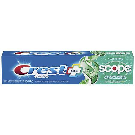 Crest Sensitivity Whitening Plus Scope Toothpaste Minty Fresh 3 for $7 ...