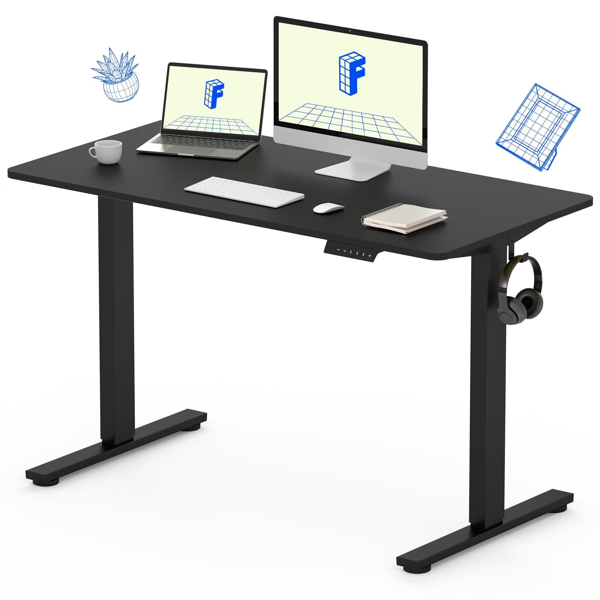 Prime Big Deal: FLEXISPOT EN1 Whole-Piece Standing Desk 48 x 24 Inches ...