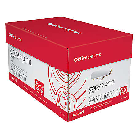 Office Depot OfficeMax Brand Multi-Use Print & Copy Paper, Case Of 10 ...