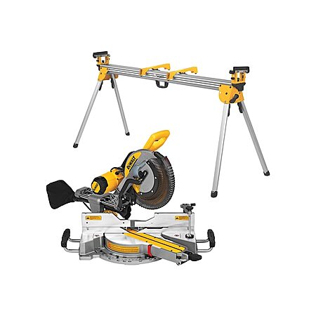 DEWALT DWS780 12-in 15-Amp Dual Bevel Sliding Compound Corded Miter Saw ...