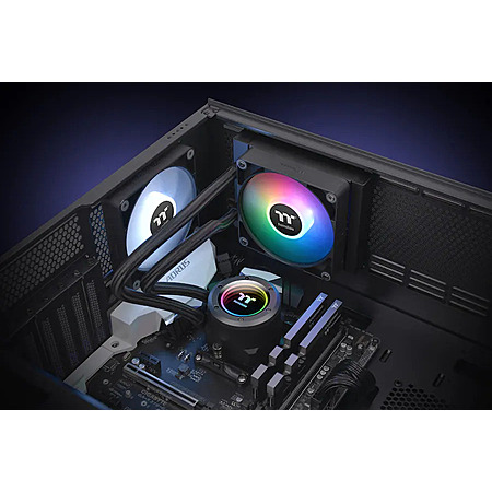 Thermaltake TH120 ARGB Sync V2 120mm Radiator AIO CPU Liquid Cooler ...