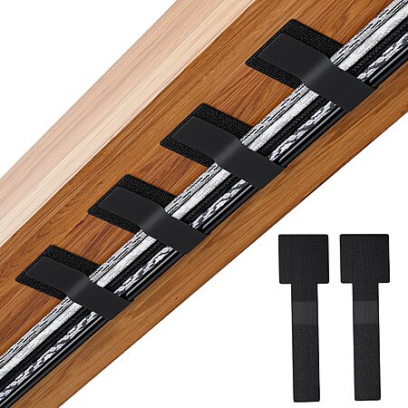 200pcs Hook and Loop Cable Ties, gliship Adhesive Wire Management ...