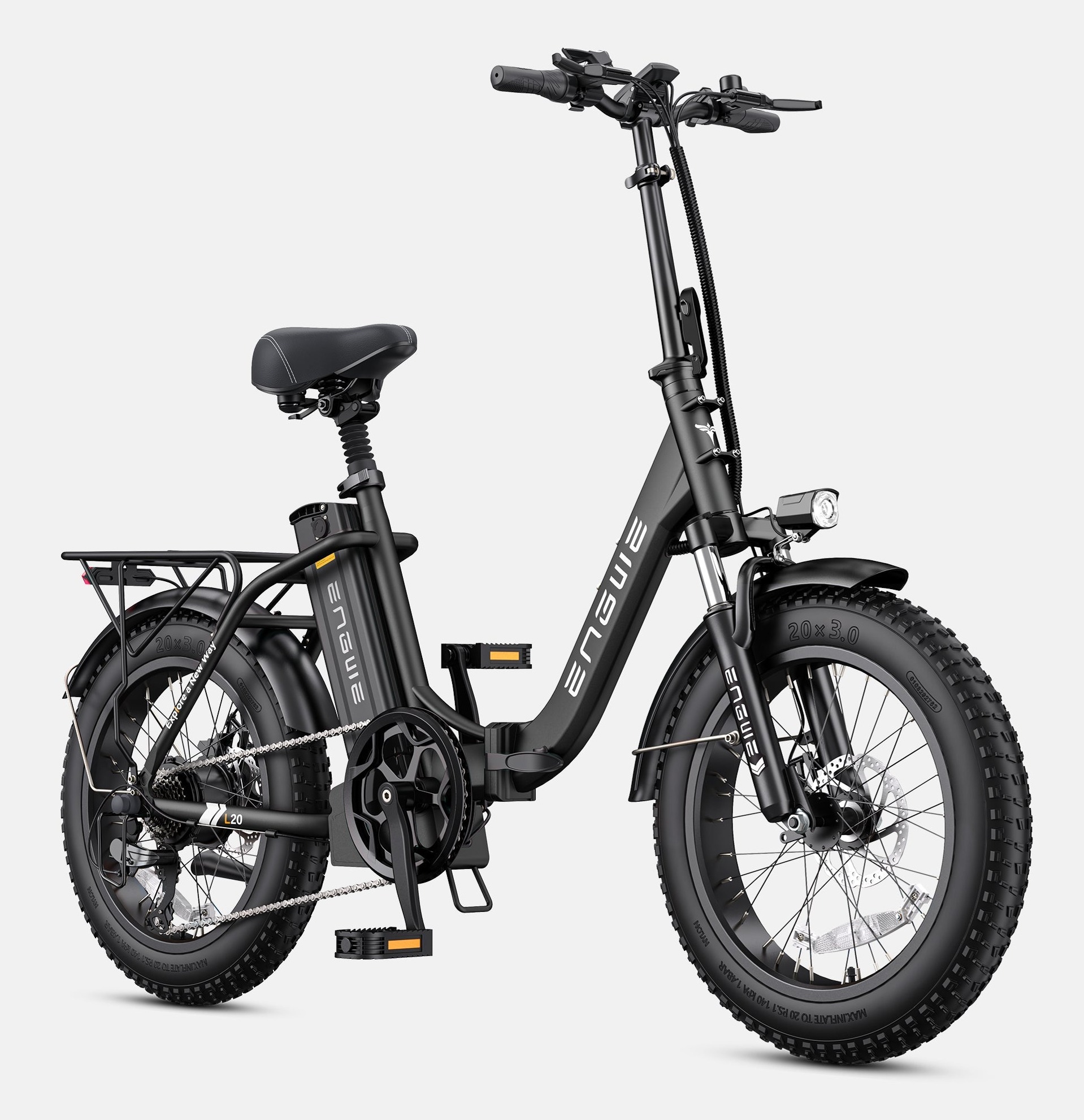 ENGWE L20 2.0 13Ah 750w Electric Step-Thru 20" Fat Tire E-Bike (Various ...
