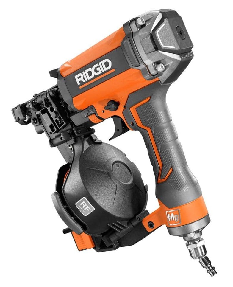 Ridgid Pneumatic 15 Deg. 1-3/4 in. Coil Roofing Nailer $159