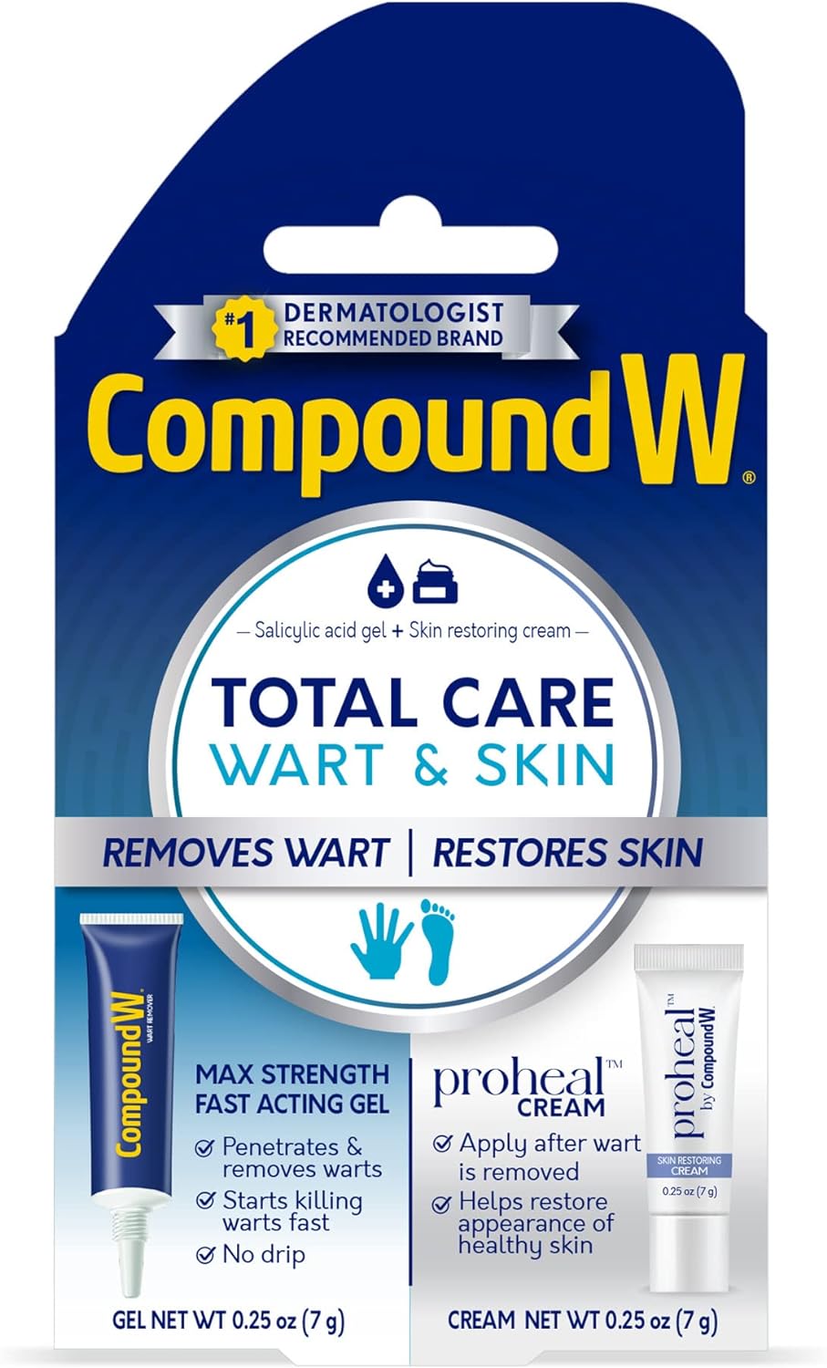 Compound W Total Care Wart Remover Kit, Proheal Cream & Maximum ...