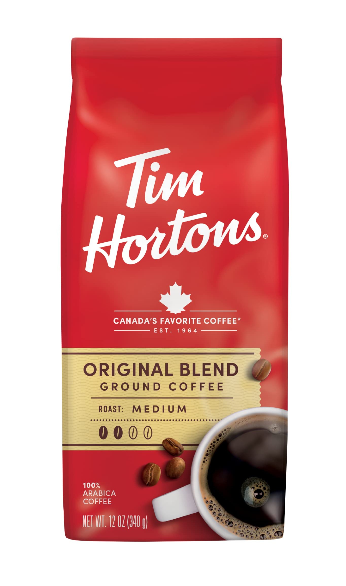 12-Oz Tim Hortons Original Blend Medium Roast Ground Coffee 2 For $10. ...