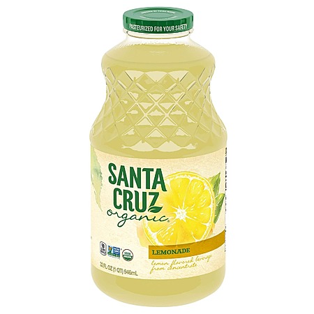 32-Oz Santa Cruz Organic Lemonade (Original) - 2024-05-24