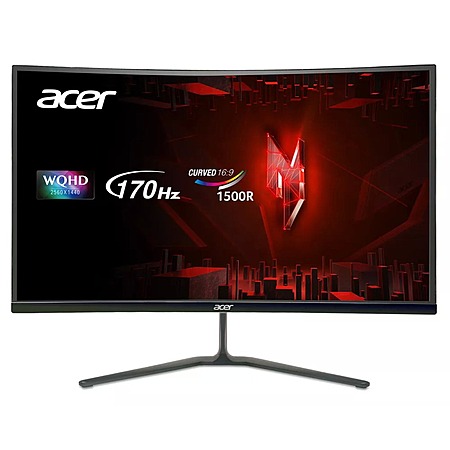(Cert. Refurb) 27" Acer Nitro ED270U 1440p VA 170Hz Curved Gaming ...