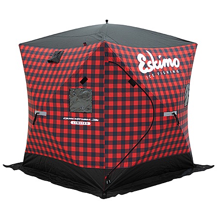 3-Person Eskimo QuickFish 3i Insulated Pop-Up Portable Fishing Shelter ...
