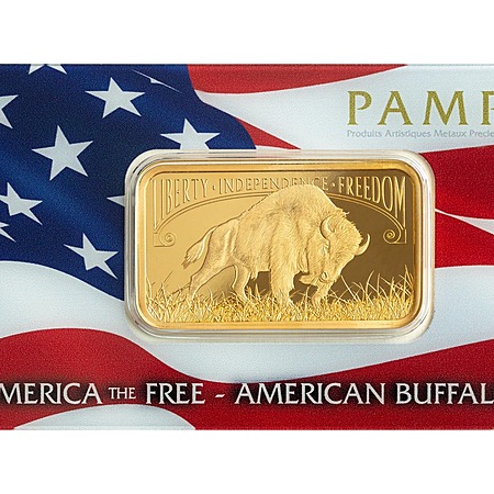 1 oz Gold Bar PAMP American Buffalo (New In Assay), $2449.99, Costco ...