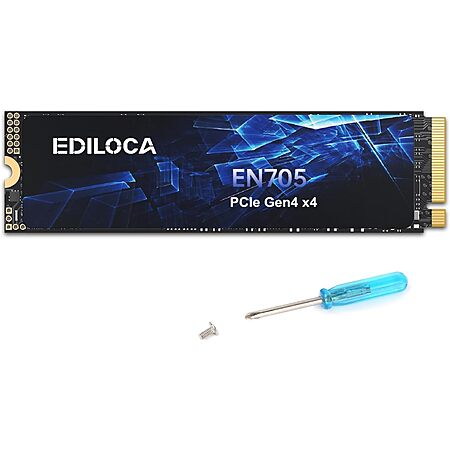 Ediloca EN705 SSD 2TB PCIe Gen4, NVMe M.2 2280, 3D NAND TLC, Up to ...