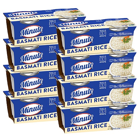 16-Pack 4.4-Oz Minute Microwaveable Basmati Rice Cups (White) $7.84 ...