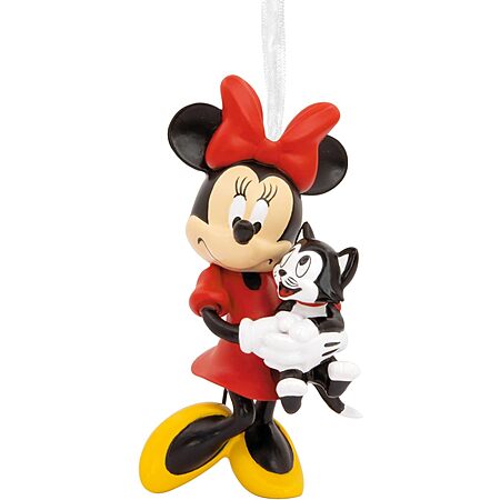 Amazon.com: Hallmark Disney Minnie Mouse Holding Kitten Christmas ...