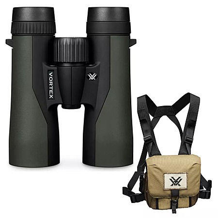 Vortex 10x42 Crossfire HD Roof Prism Binoculars with GlassPak Harness ...