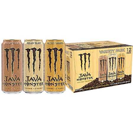 12-Pack 15-Oz Monster Energy Java Monster Variety Pack - 2024-12-14