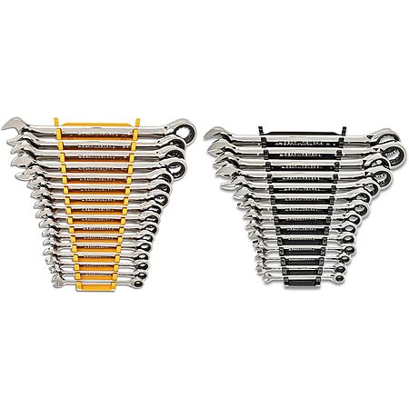 30-Piece GEARWRENCH 12 Point Ratcheting Combination SAE/Metric Wrench ...