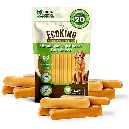 EcoKind Premium Gold Yak Cheese Himalayan Dog Chews, Dog Treats Large ...