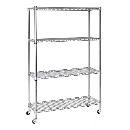 Seville Classics 4-Tier Steel Wire Shelving, 36" W x 14" D x 56.5"H ...