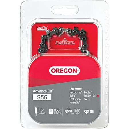 $7.10*: Oregon S56 Chainsaw Chain for 16" Bar at Amazon