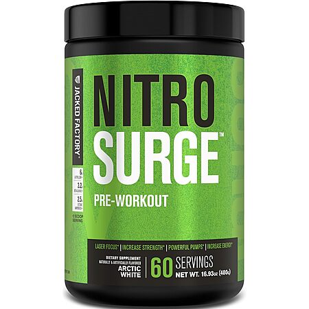 Jacked Factory NITROSURGE Pre Workout Supplement - Endless Energy ...
